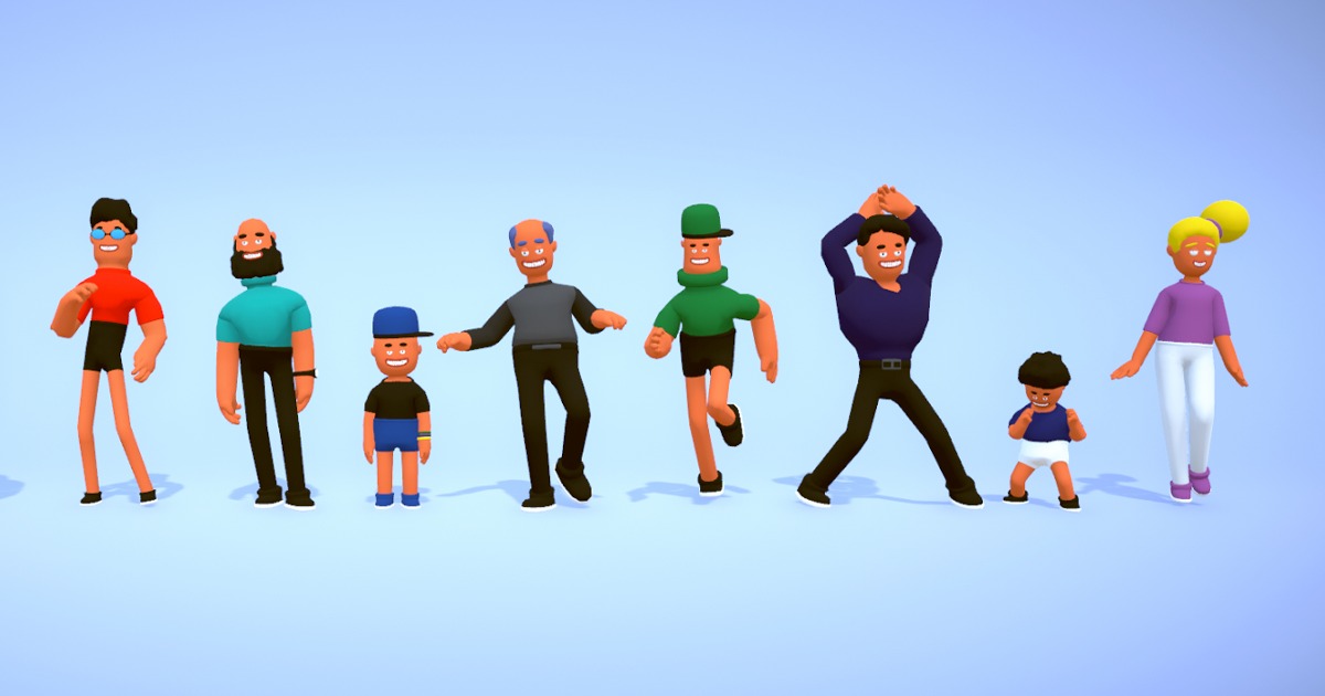 3D Stylized Characters Pack 4 | 3D Humanoids | Unity Asset Store