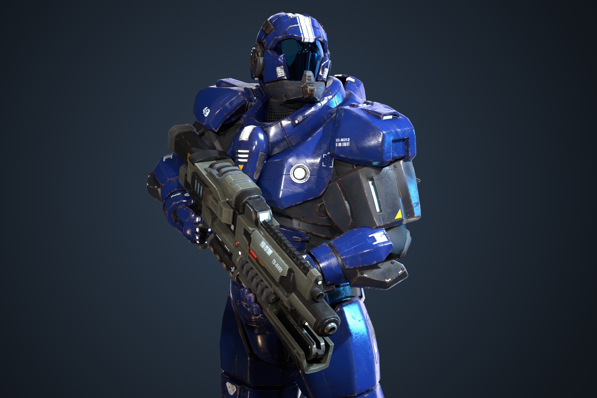 Animated Sci-Fi Character Paladin | Characters | Unity Asset Store