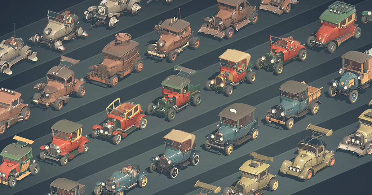 Hot Rod Constructor: Modular Battle Cars | 3D Land | Unity Asset Store