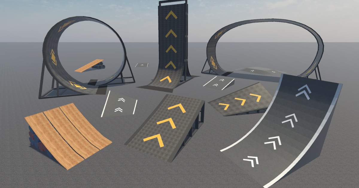 Stunt Racing Car Ramp Pack | 3D Environments | Unity Asset Store