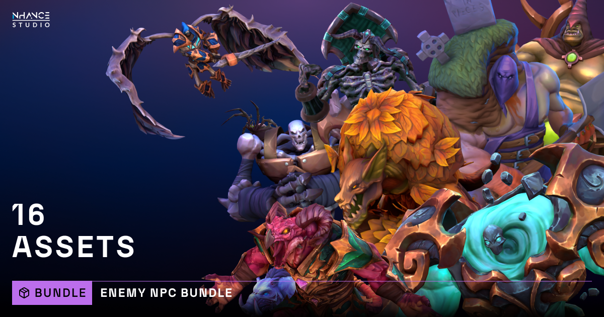 Stylized Fantasy Enemy NPC Bundle #2 | 3D Creatures | Unity Asset Store