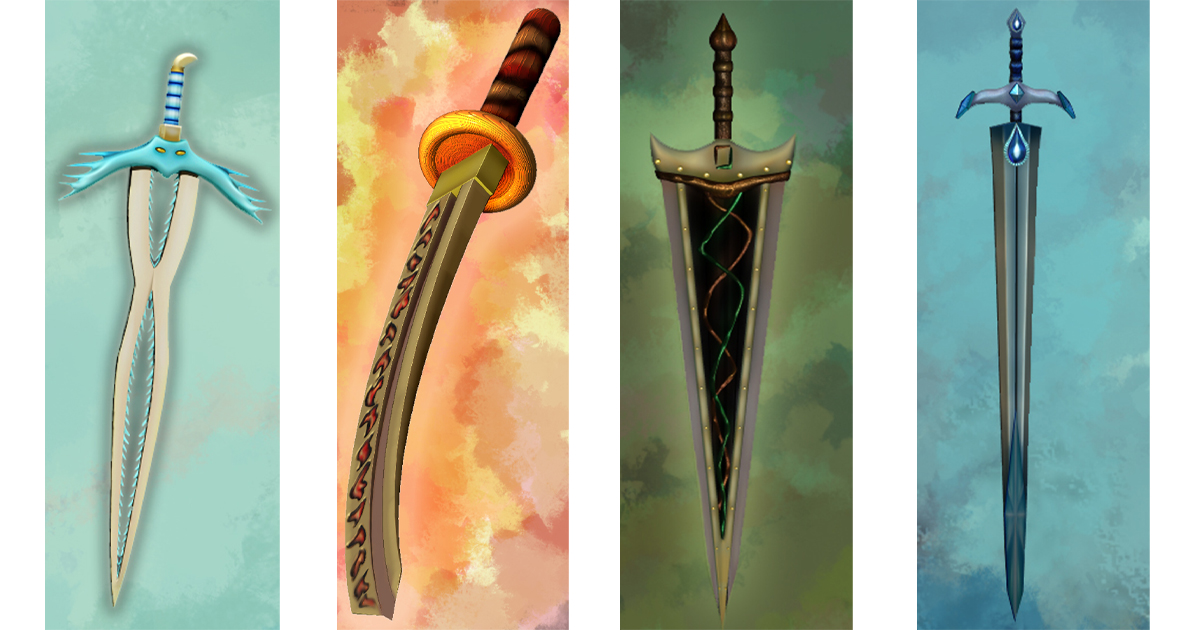 Swords of Elements | 3D Weapons | Unity Asset Store