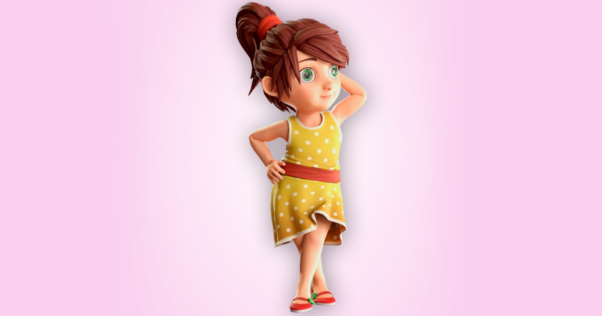 Cartoon Girl 3d Character | 캐릭터 | Unity Asset Store