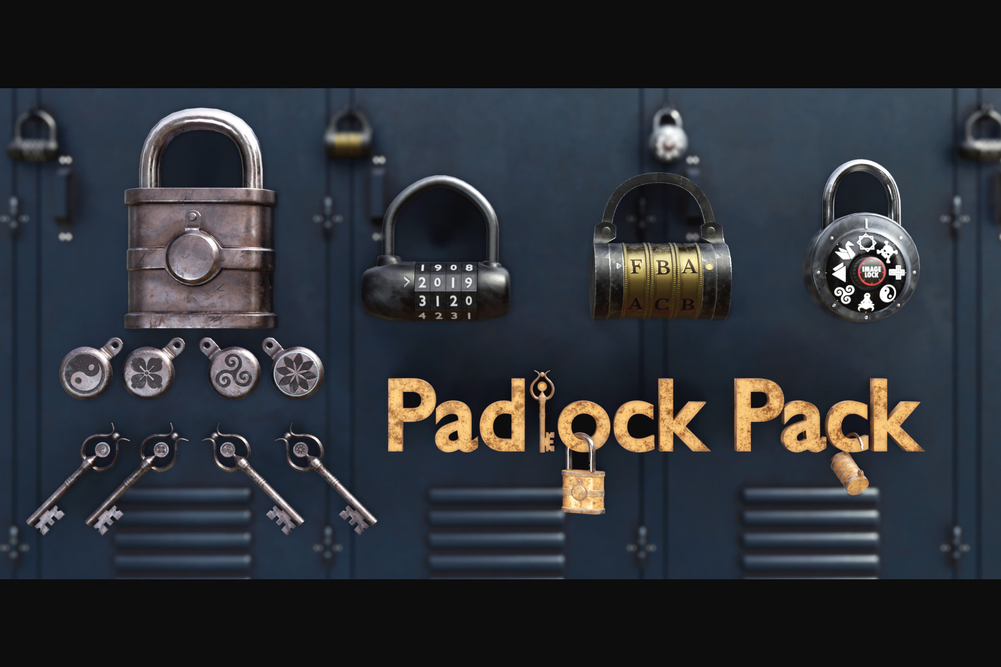 Padlock Pack | 3D Props | Unity Asset Store