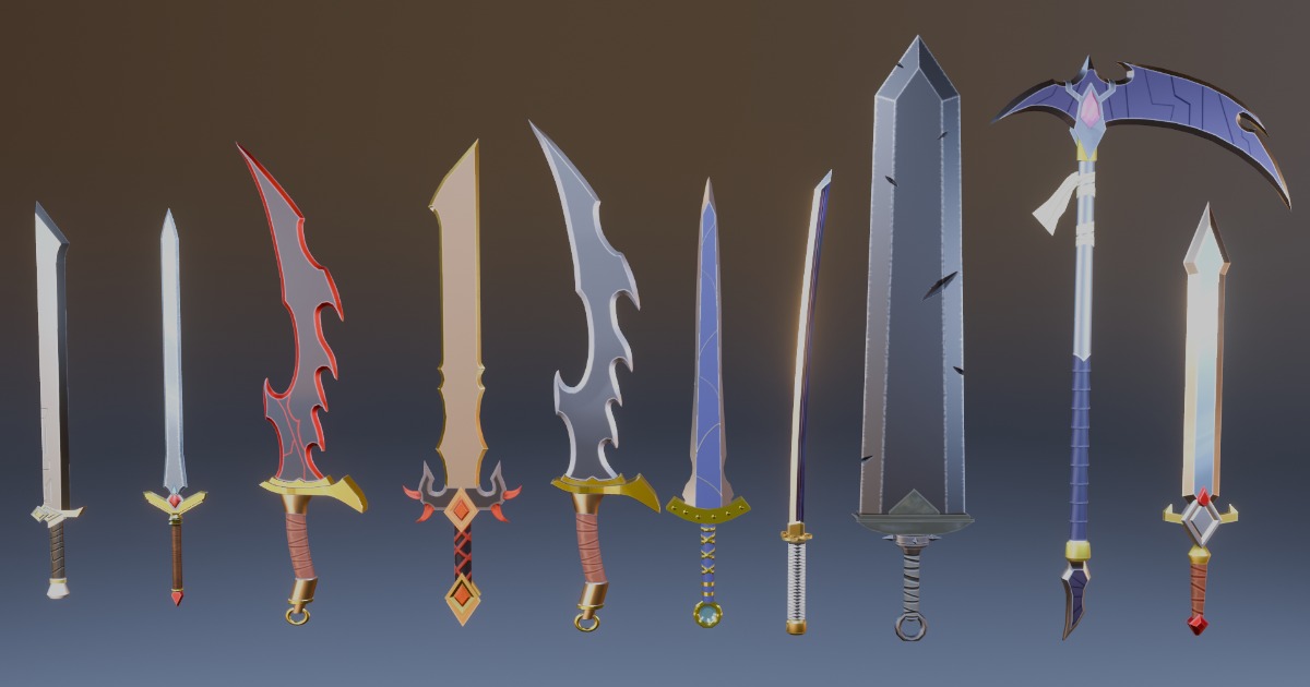 Stylized Sword Pack (Game Ready) | 3D Weapons | Unity Asset Store
