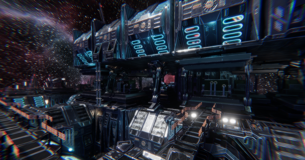 Sci-Fi Heavy Station Kit hangars AUGMENTED | 3D Sci-Fi | Unity Asset Store