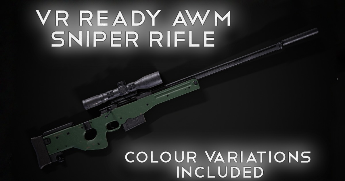 AWM Sniper Rifle | 3D Weapons | Unity Asset Store