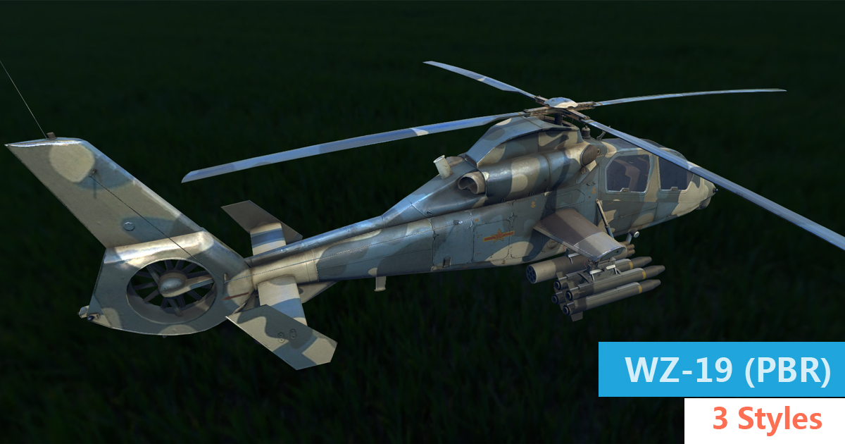 WZ-19 Z-19E Helicopter | 3D Air | Unity Asset Store