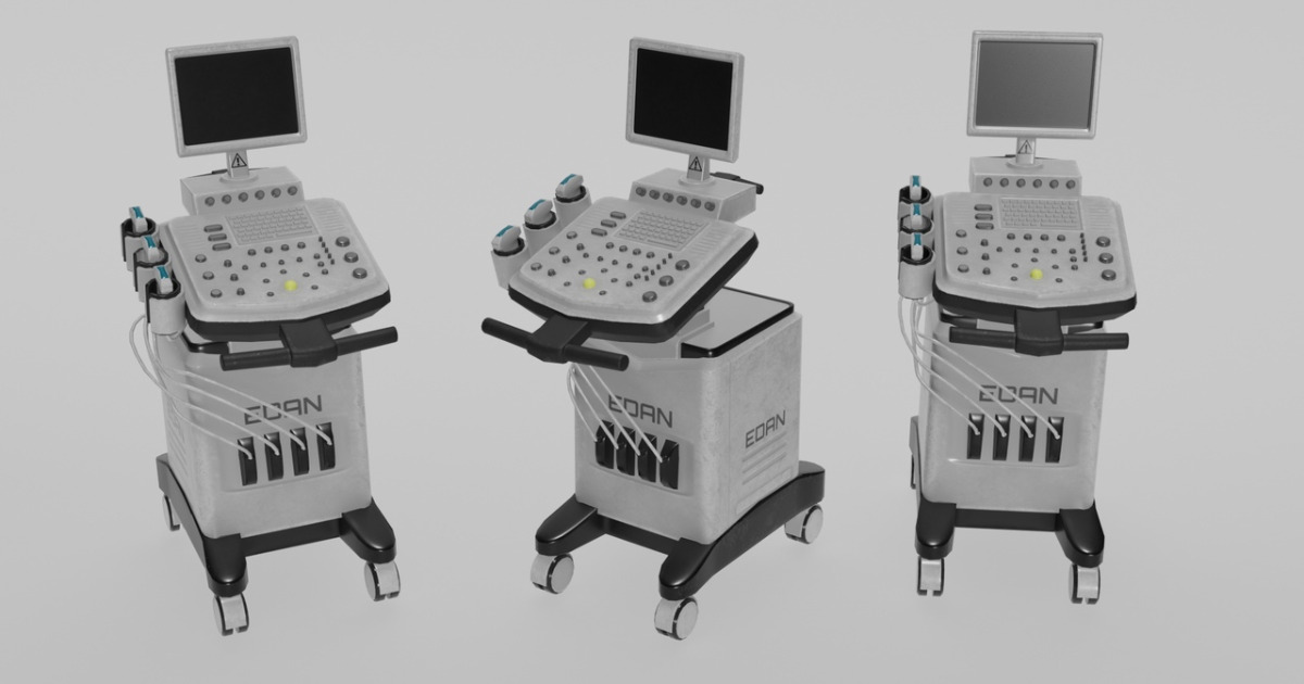 Ultrasound machine USM Medical Hospital Clinic Equipment | 3D 주변환경 ...