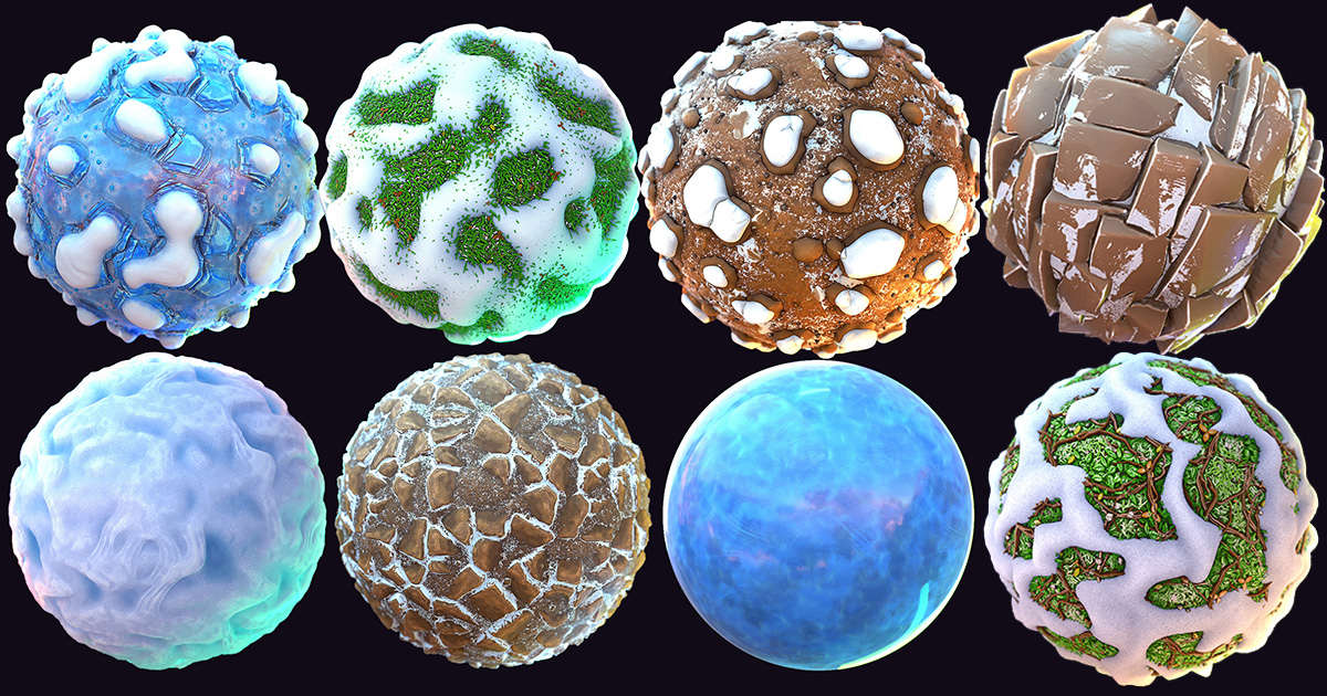 Stylized Terrain VOL 4 PBR Textures | 2D Textures & Materials | Unity ...