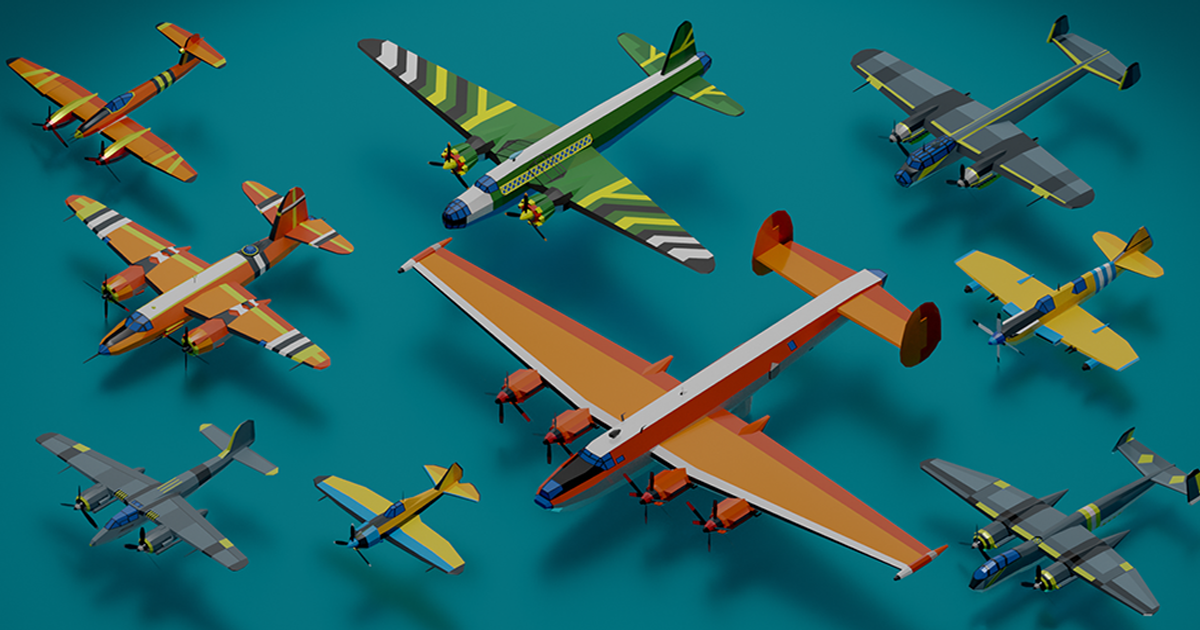 WWII Aircraft Pack | 3D Air | Unity Asset Store