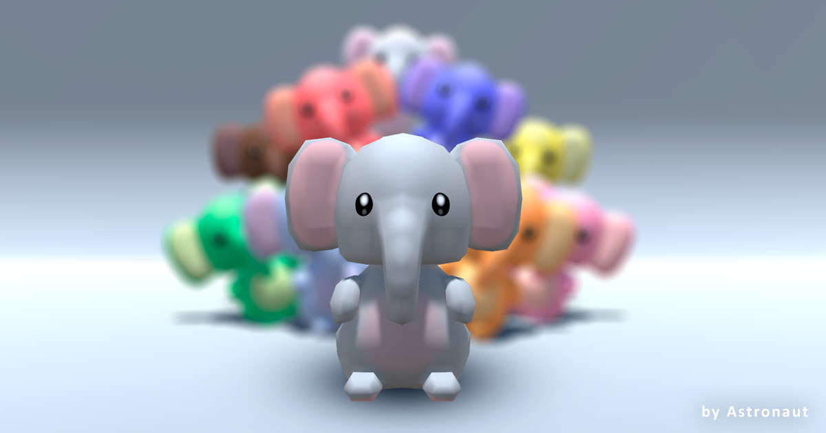 Plush Elephants | 3D Characters | Unity Asset Store