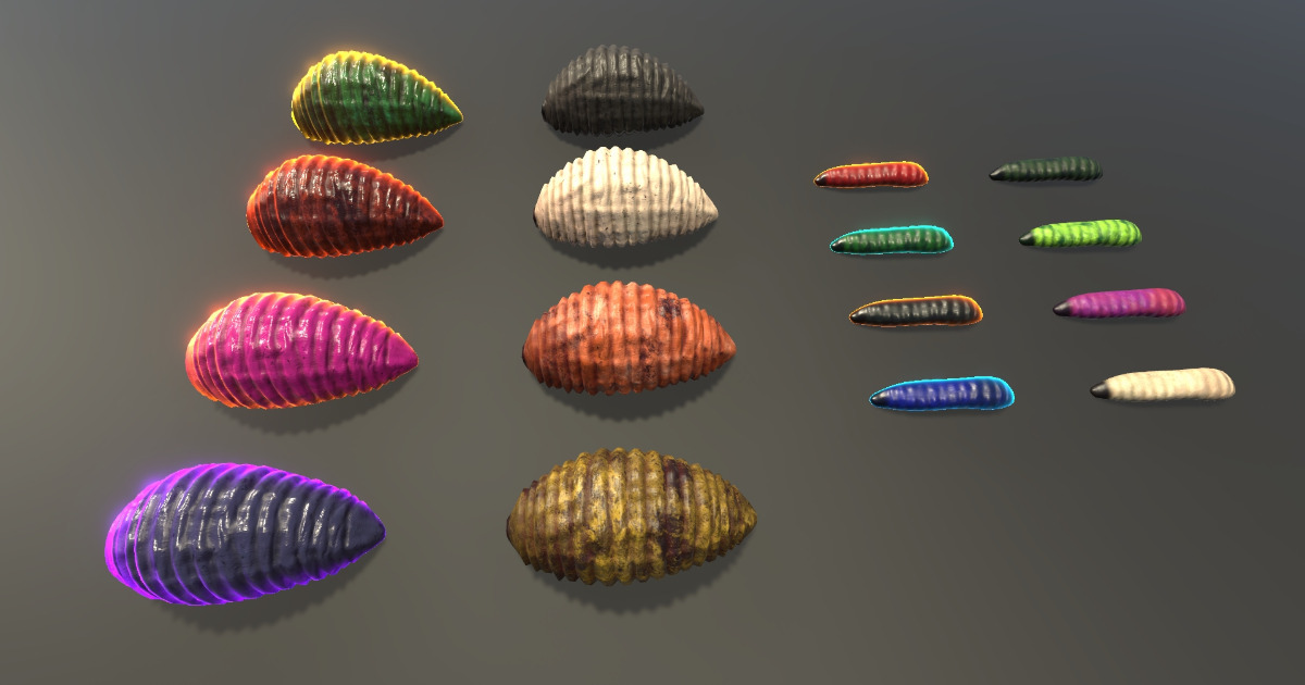 Worms FREE | 3D Characters | Unity Asset Store
