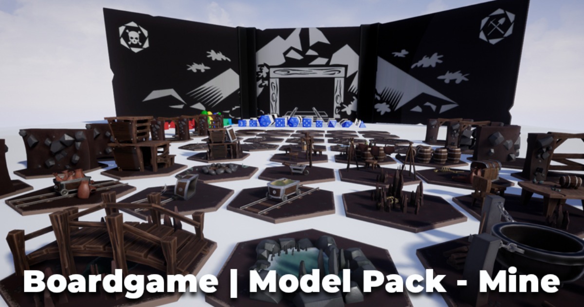 Boardgame Model Pack - Mine | 3D Dungeons | Unity Asset Store