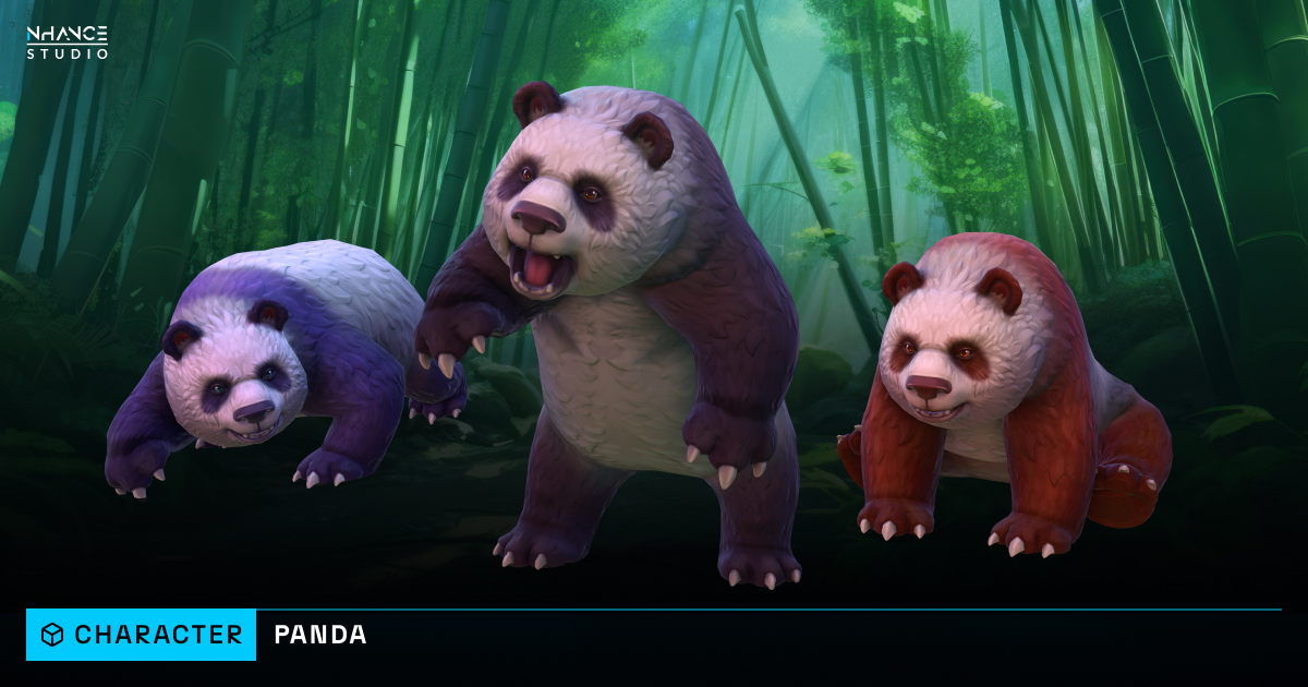 Stylized Panda | 3D Animals | Unity Asset Store
