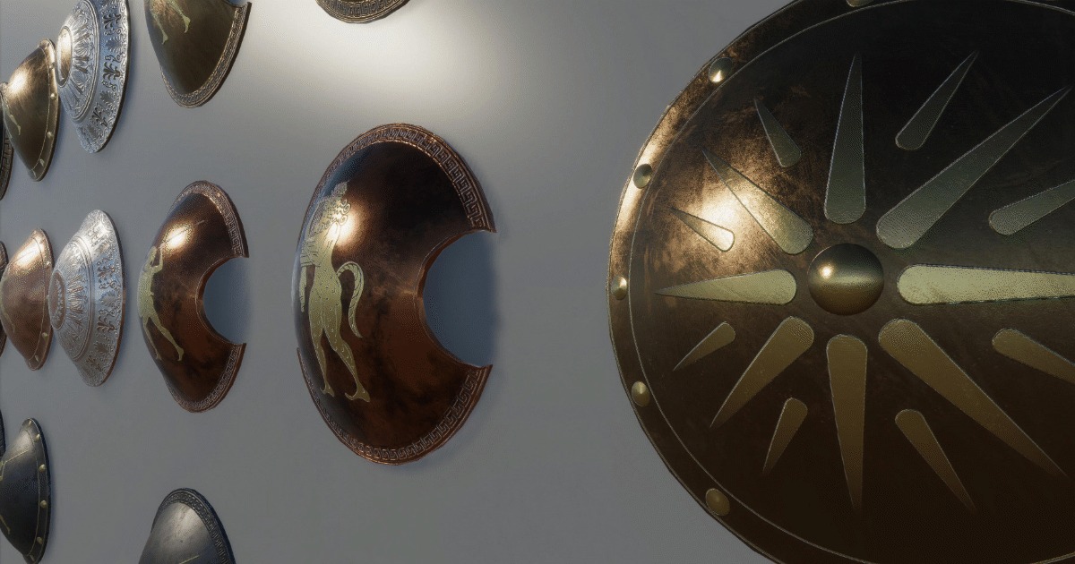 Greek Shields | 3D Weapons | Unity Asset Store