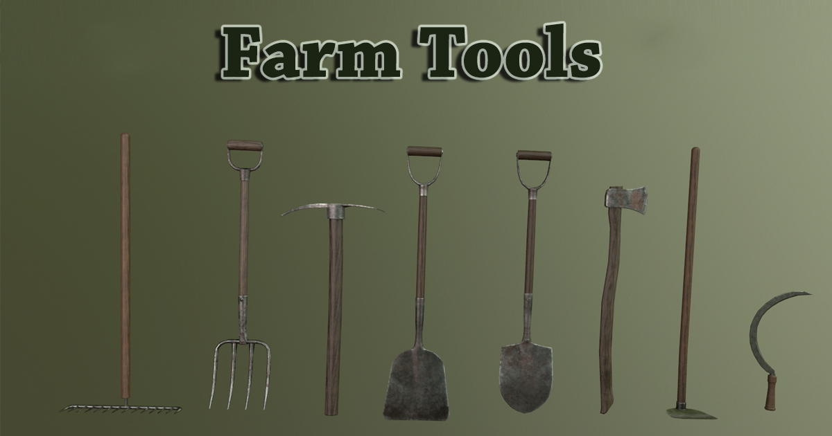 Farm Tools | 3D | Unity Asset Store