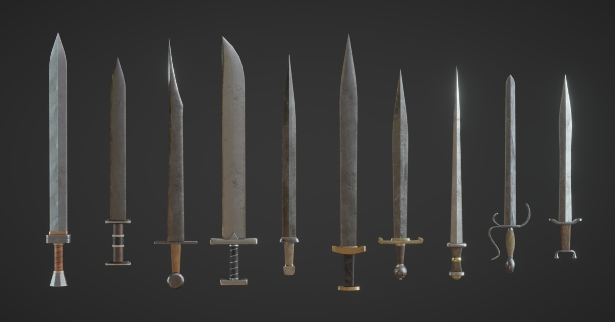 Old Swords Pack | 3D Weapons | Unity Asset Store