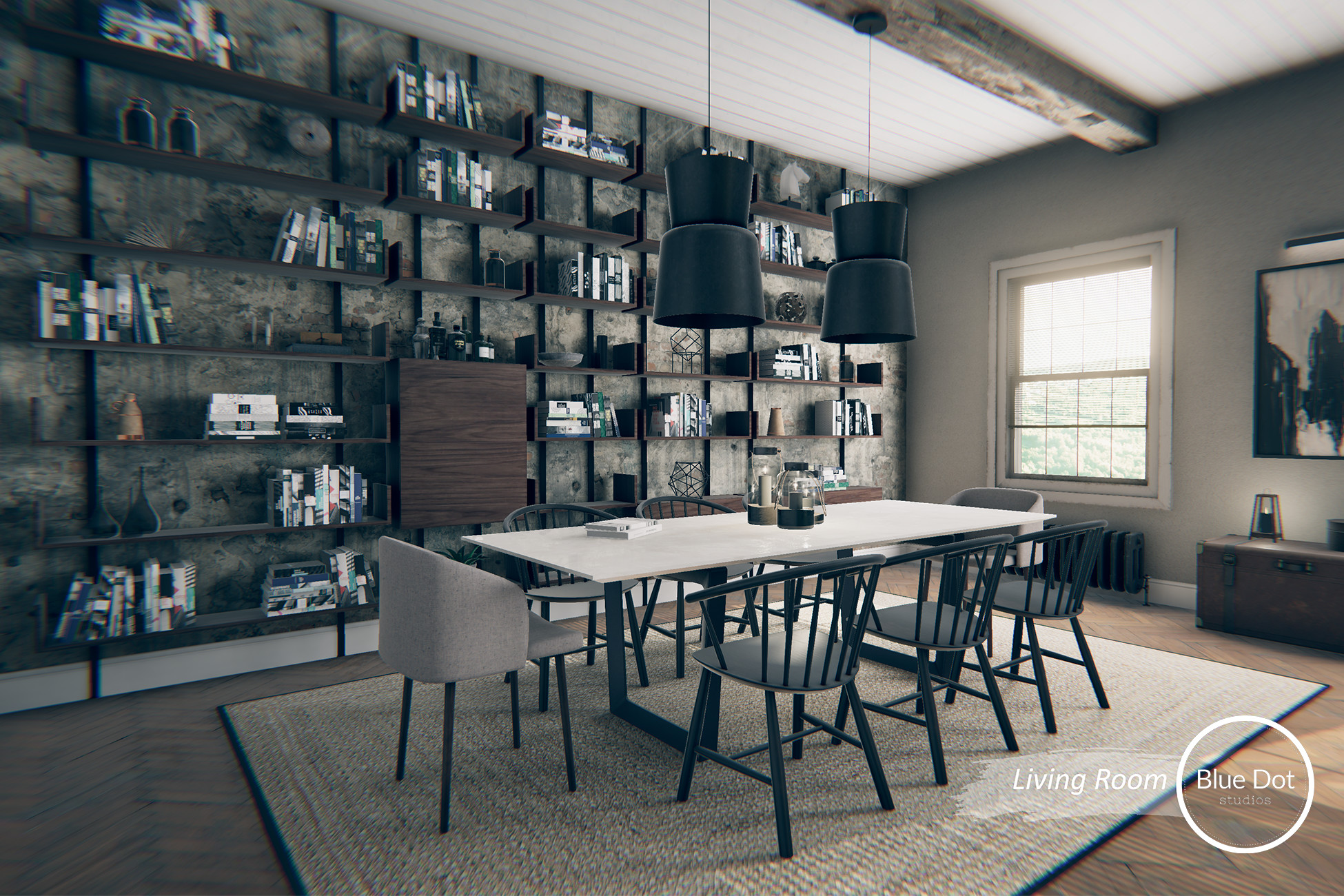 Living Room Interior | Blue Dot Studios | 3D 도시 | Unity Asset Store