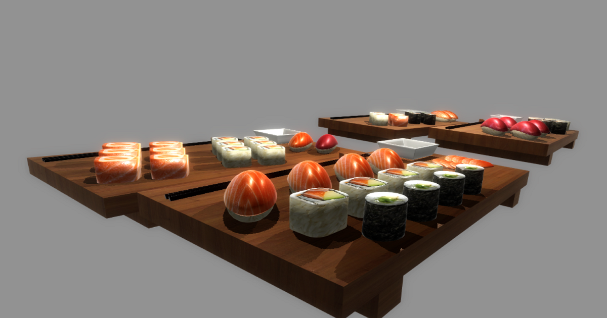 Sushis Package | 3D Food | Unity Asset Store