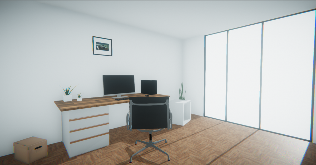 Modern Desk | 3D Interior | Unity Asset Store