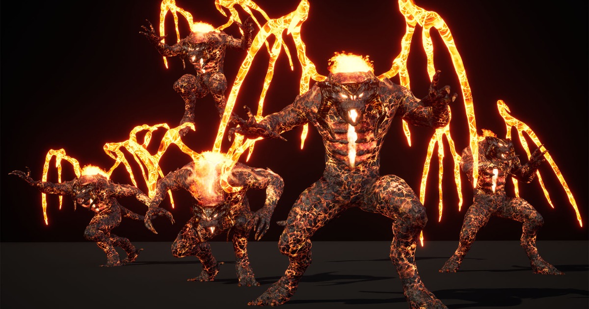 Hell destroyer demon | 3D Creatures | Unity Asset Store