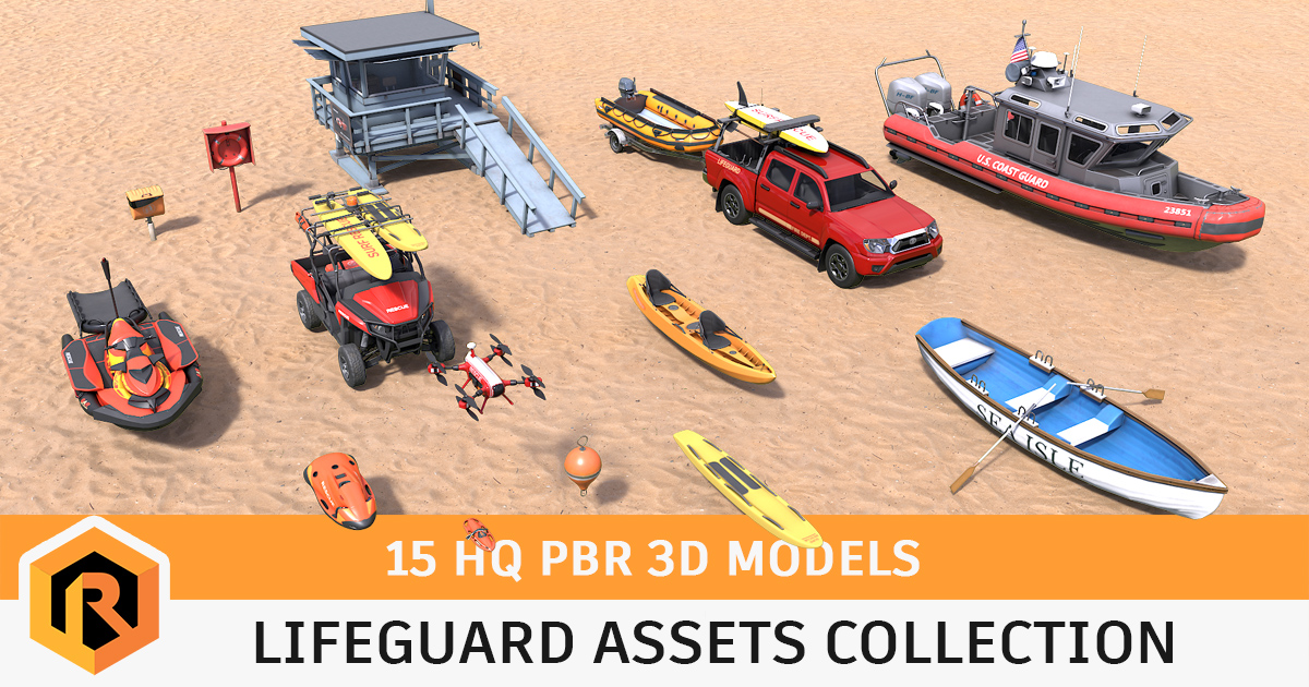 Lifeguard Assets | 3D Props | Unity Asset Store