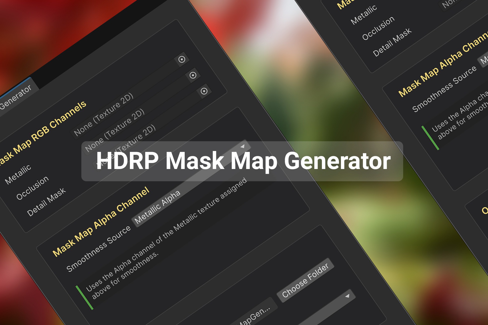 HDRP Mask Map Generator by Elfnaga | 유틸리티 도구 | Unity Asset Store