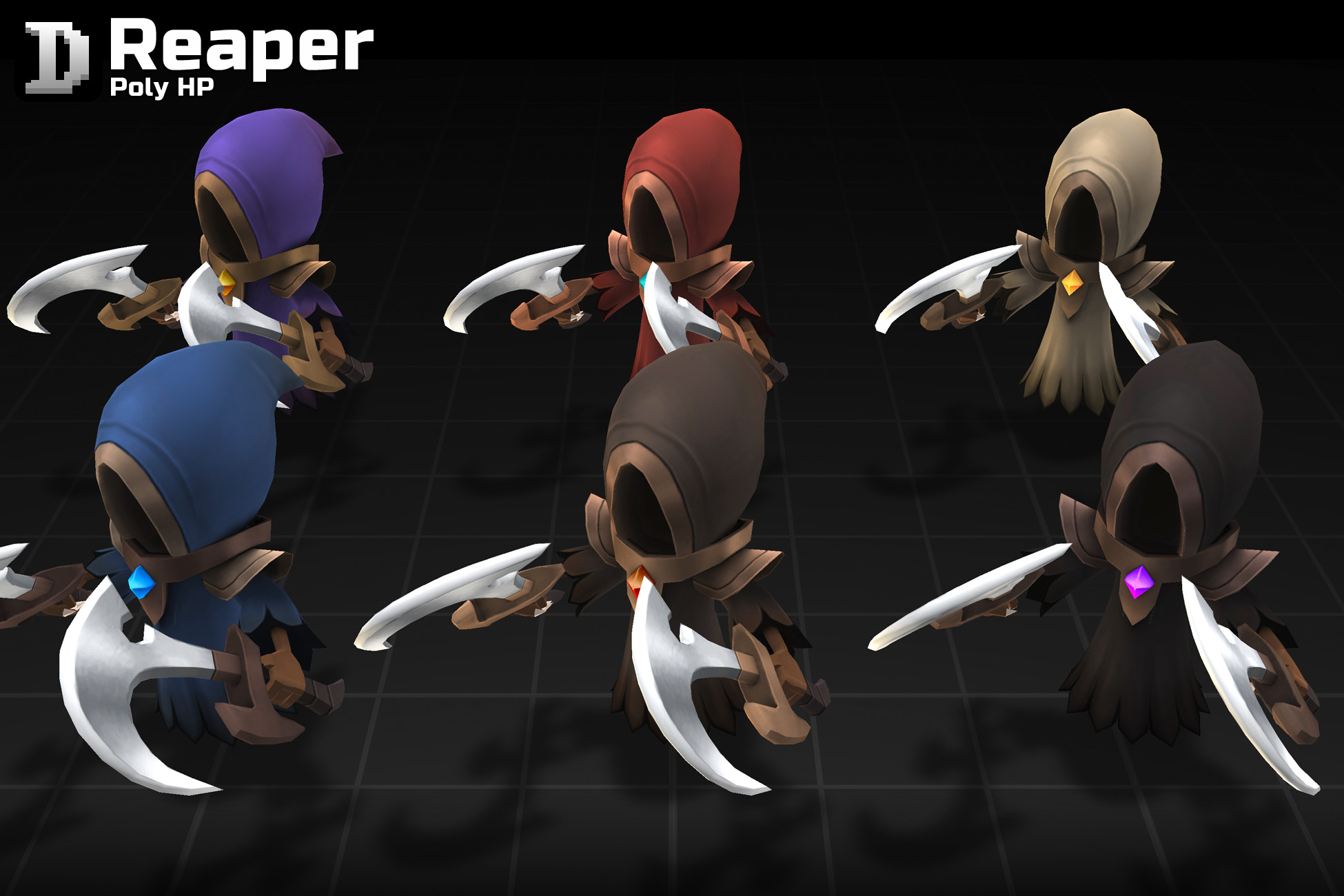 Poly HP - Reaper | 3D 생물 | Unity Asset Store