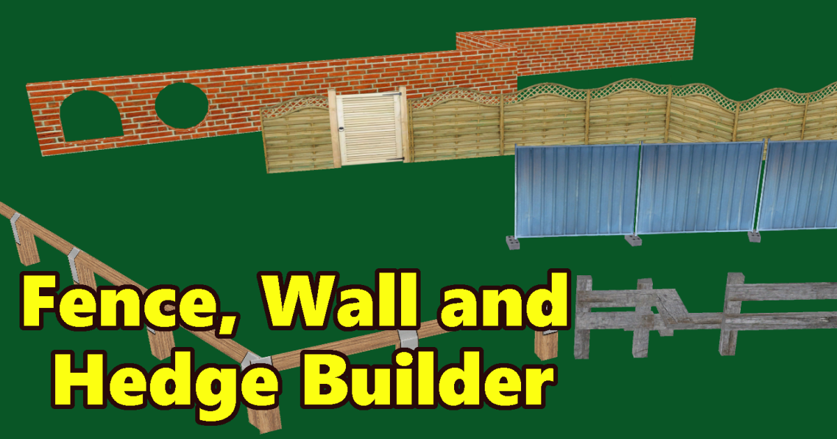 Fence, Wall and Hedge Builder | Modeling | Unity Asset Store
