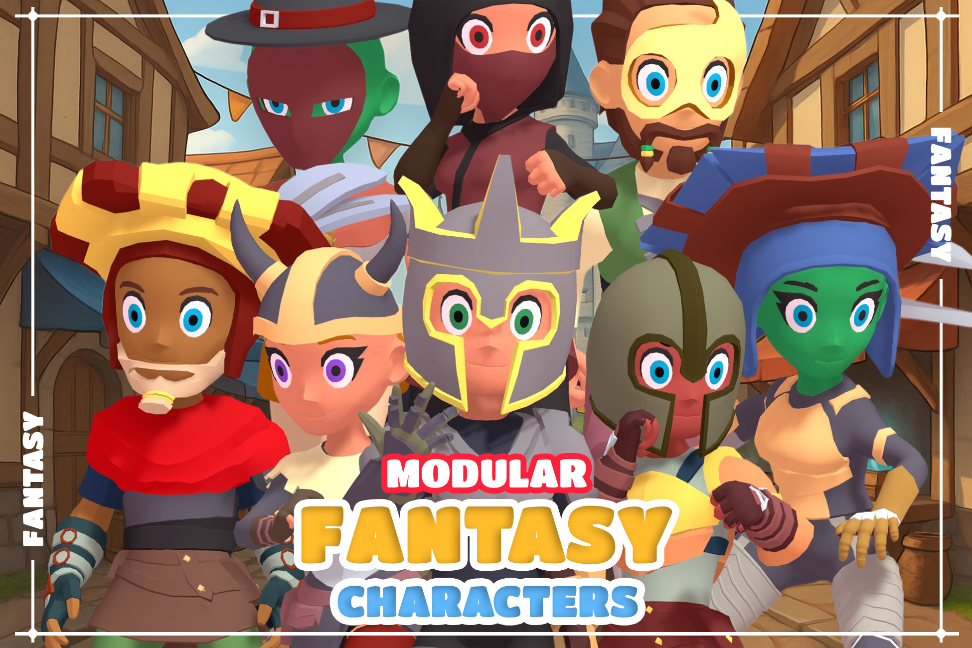 Stylized Fantasy Characters Vol 1 | 3D 人形角色 | Unity Asset Store