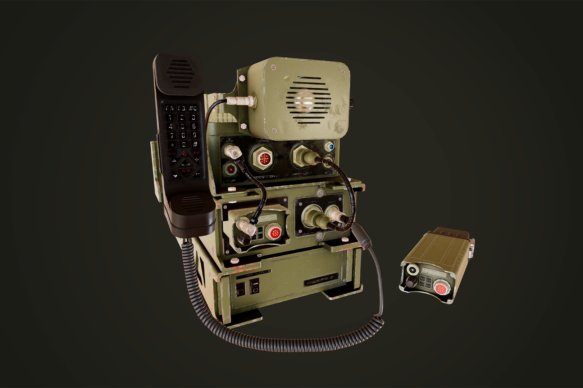 Military Radio Station | 3D Electronics | Unity Asset Store