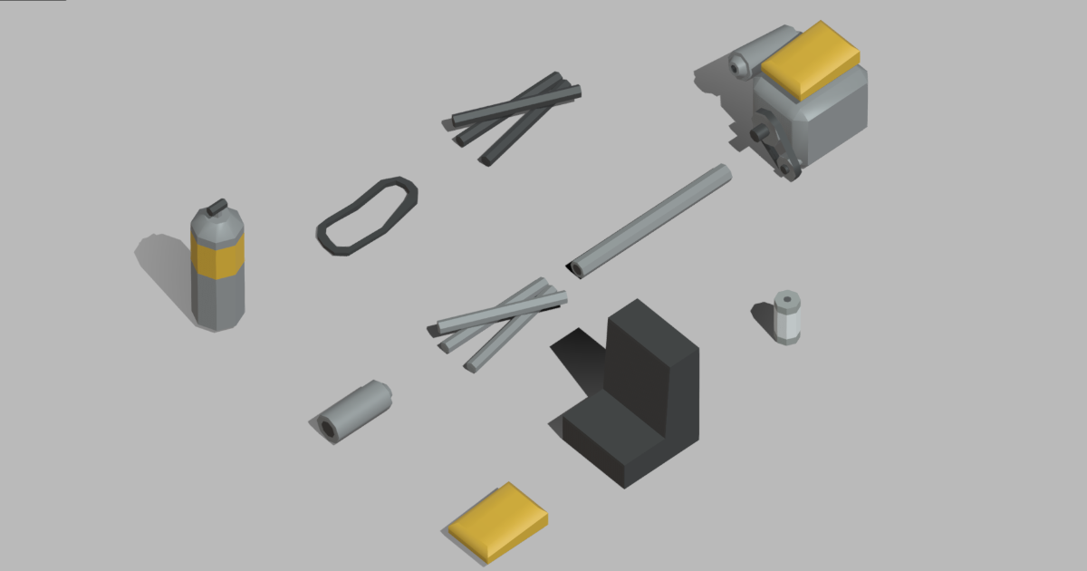 Low Poly Mechanical Crafting | 3D Tools | Unity Asset Store