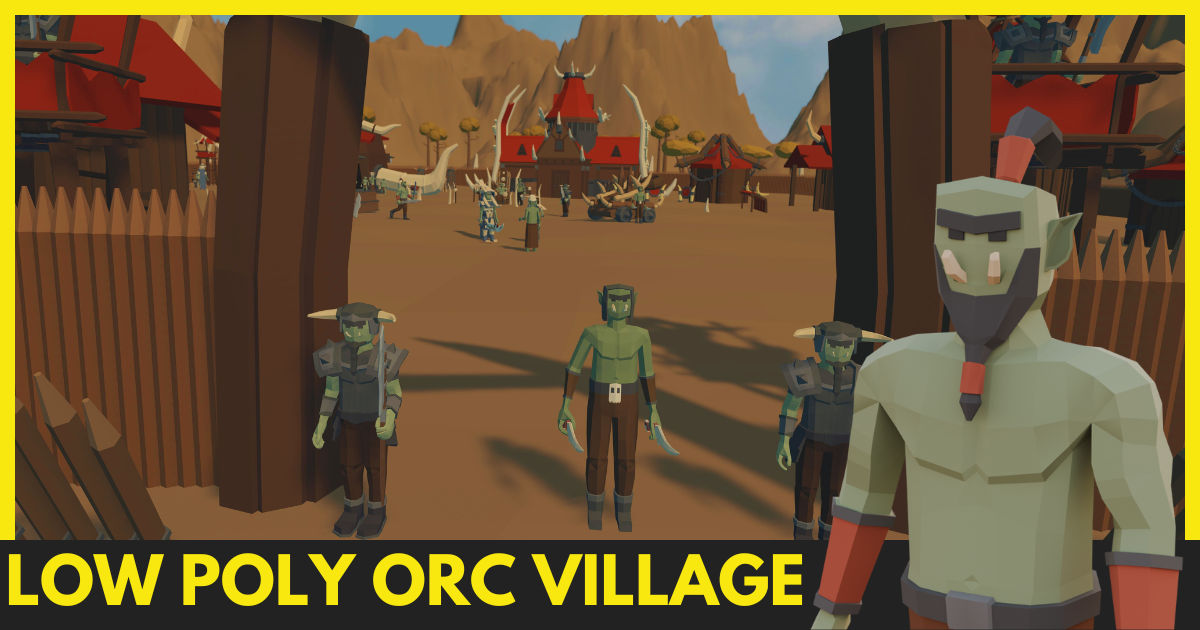 LOW POLY Fantasy ORC Village | 3D Fantasy | Unity Asset Store