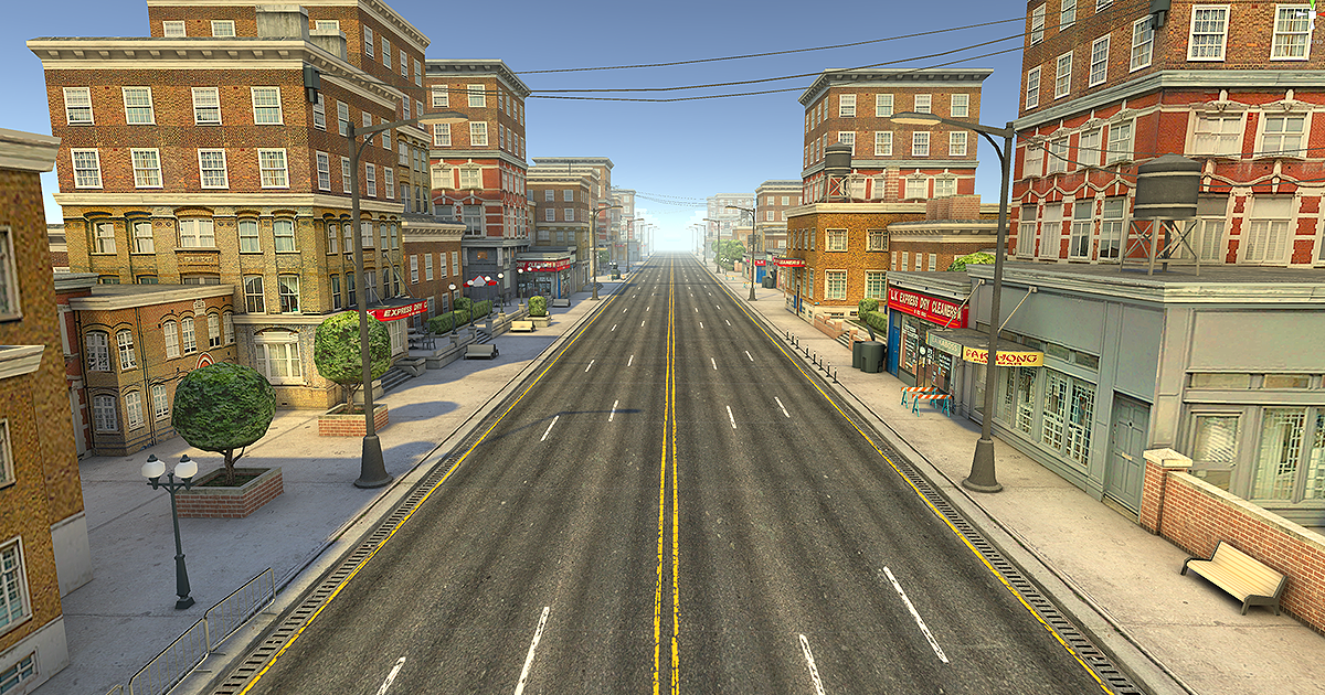 Town Road | 3D Environments | Unity Asset Store