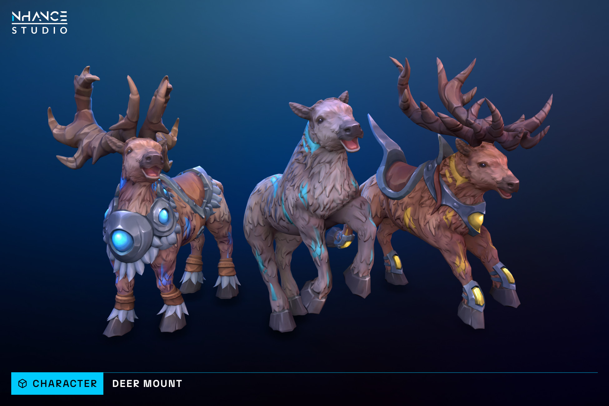 Stylized Deer Mount | 3D 캐릭터 | Unity Asset Store