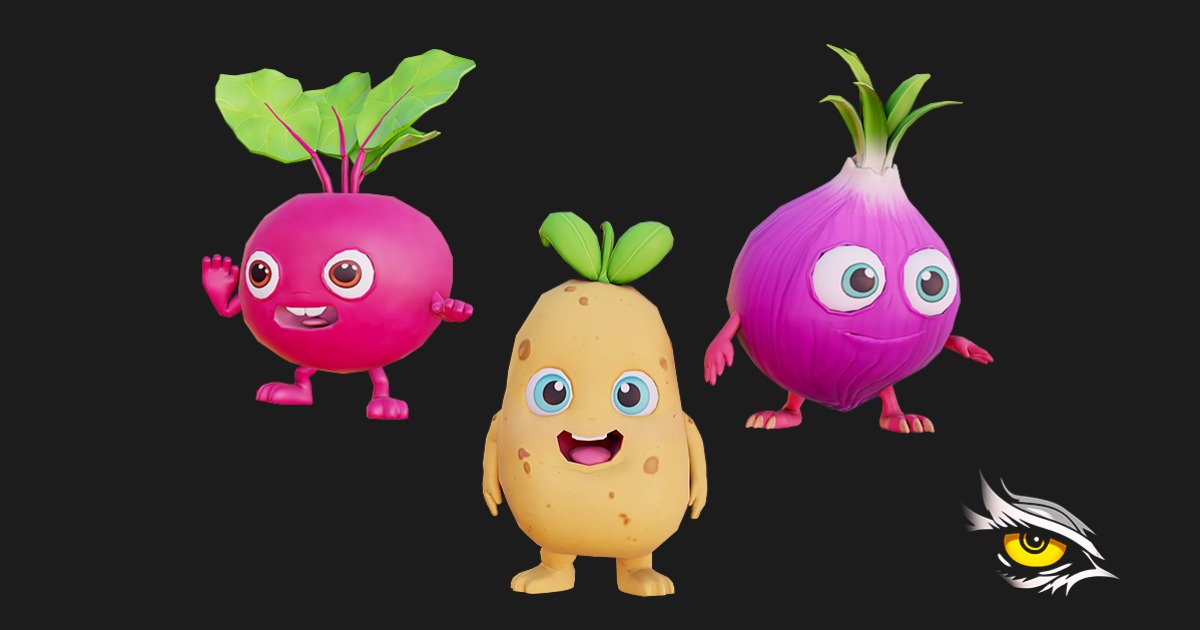 Monster Vegetables Pack 02 | 3D Creatures | Unity Asset Store