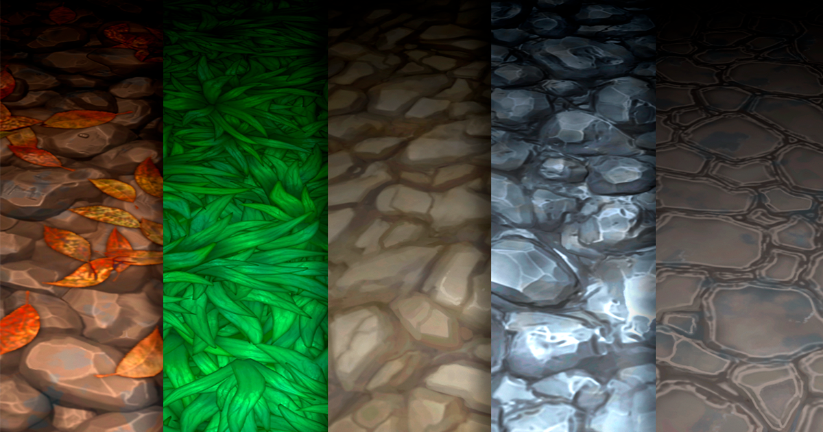 Texture Set Vol.12 Hand Painted Ground | 2D 地面 | Unity Asset Store