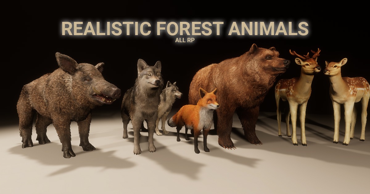 Realistic Forest Animals | 3D Animals | Unity Asset Store