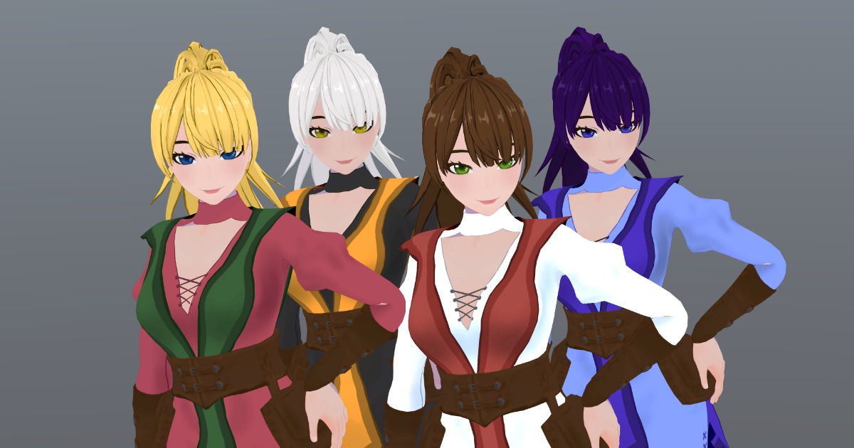 Anime Fantasy Girls 1 | Characters | Unity Asset Store