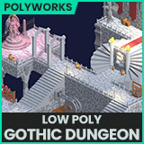 Low Poly Gothic Dungeon Pack - Polyworks