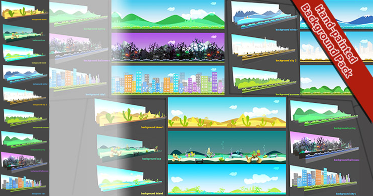 Hand-Painted Background Pack | 3D Environments | Unity Asset Store