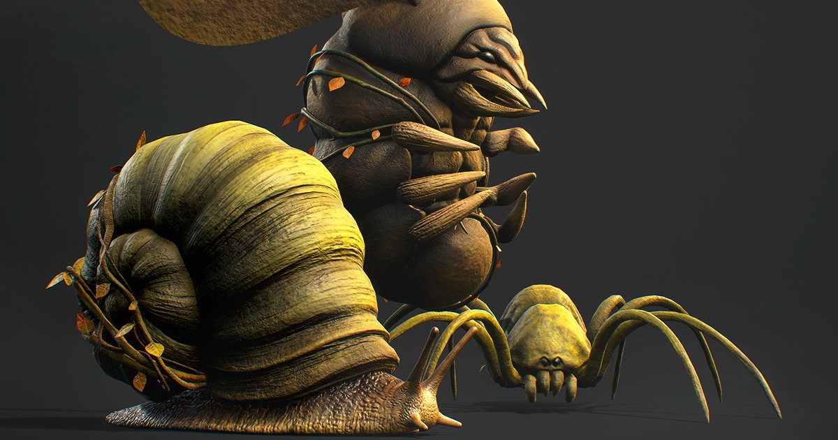 Land Insects3 Pack | 3D Creatures | Unity Asset Store