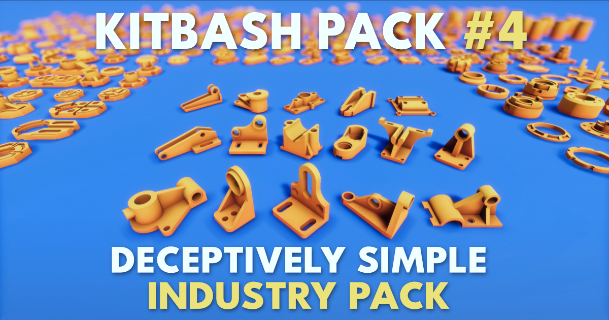 Simple Industry Kitbash #4 | 3D Industrial | Unity Asset Store