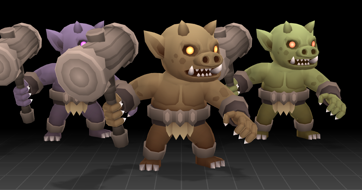 Poly HP - Boarkin | 3D 생물 | Unity Asset Store