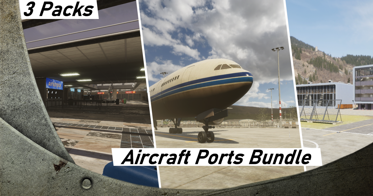 Aircraft Ports (Environment) Bundle | 3D Environments | Unity Asset Store