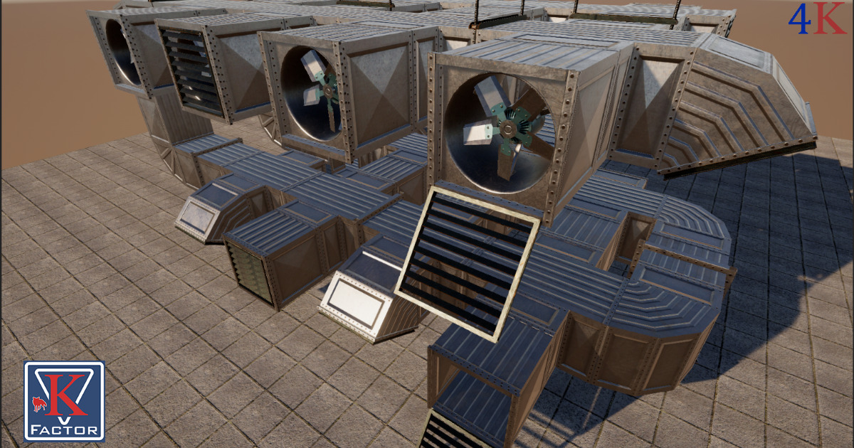 Air Ducts Kit | 3D 공장 | Unity Asset Store