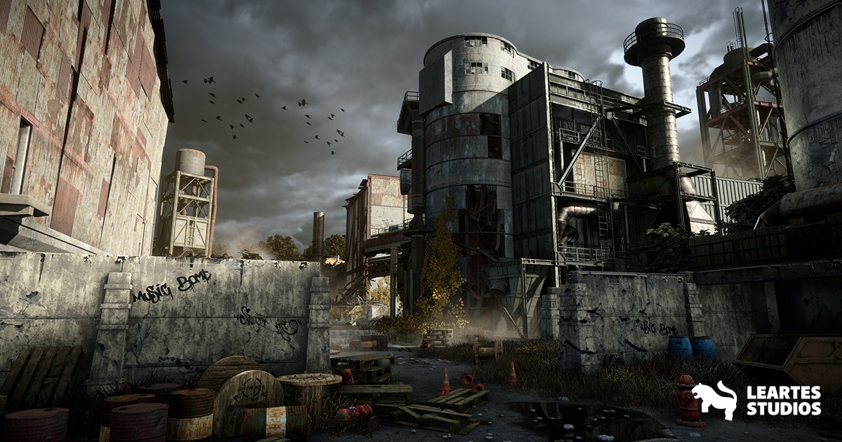 Abandoned Industrial Factory Environment | 3D Industrial | Unity Asset ...