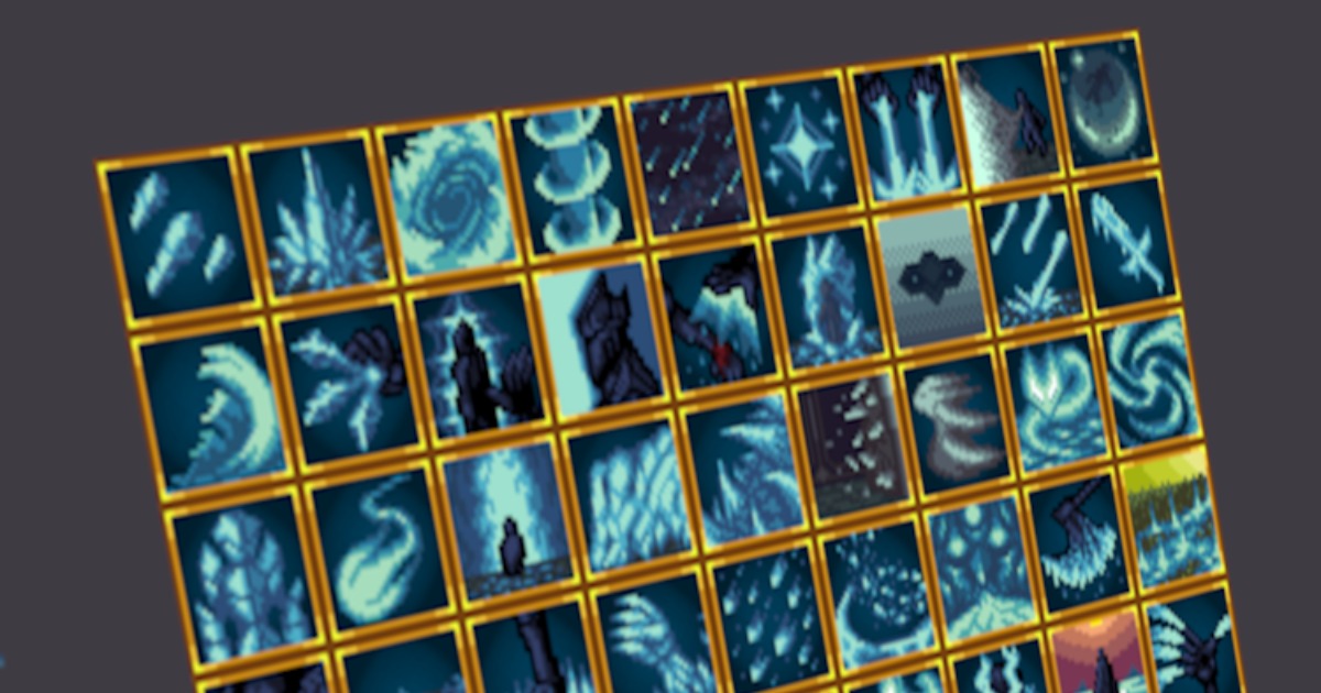 Unique Fantasy Water Magic Icons [32x32] | 2D Icons | Unity Asset Store