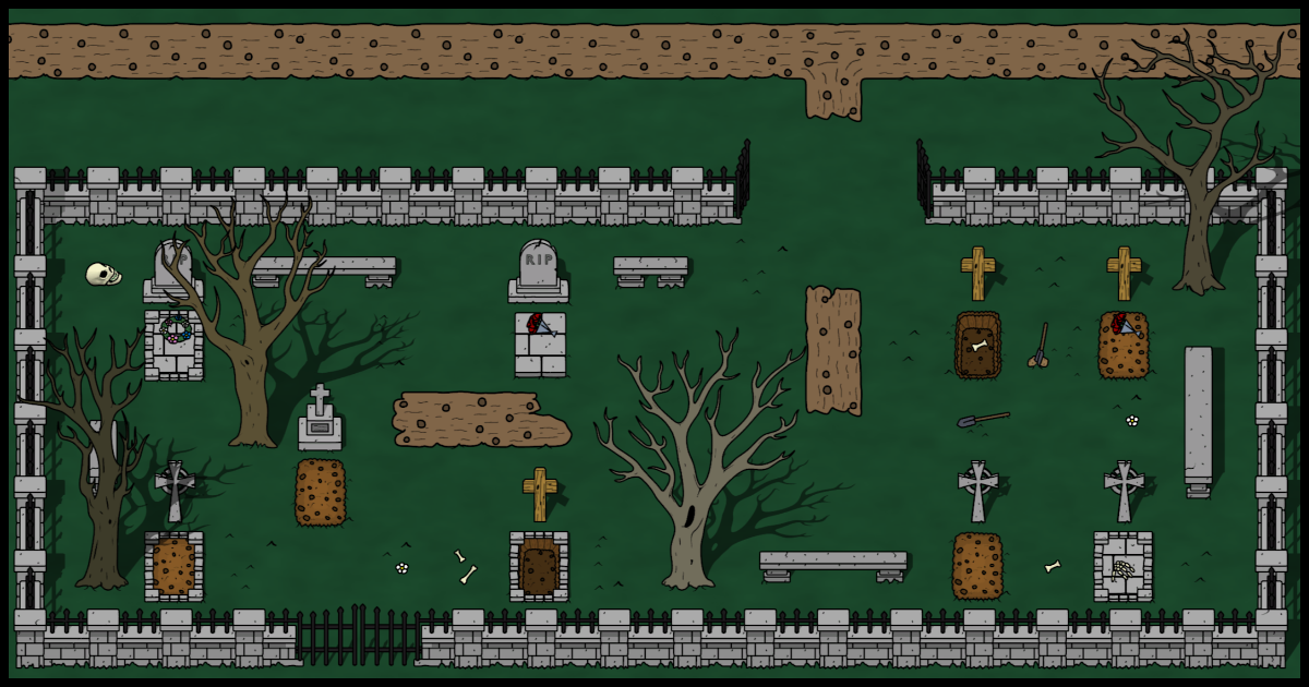 2D Top Down Cemetery World Tileset | 2D Environments | Unity Asset Store